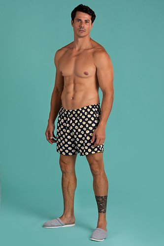 Short Samba Canção Ovos Preto