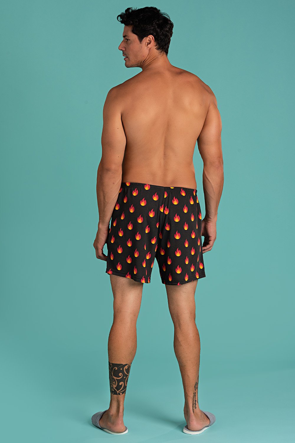 Short Samba Canção Fogo Preto