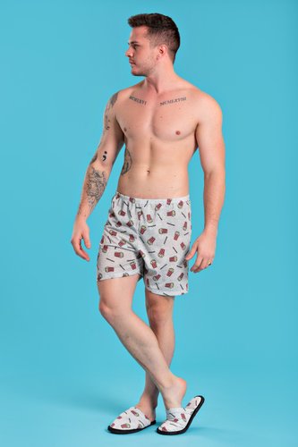 Short Samba Canção Com Pipoca